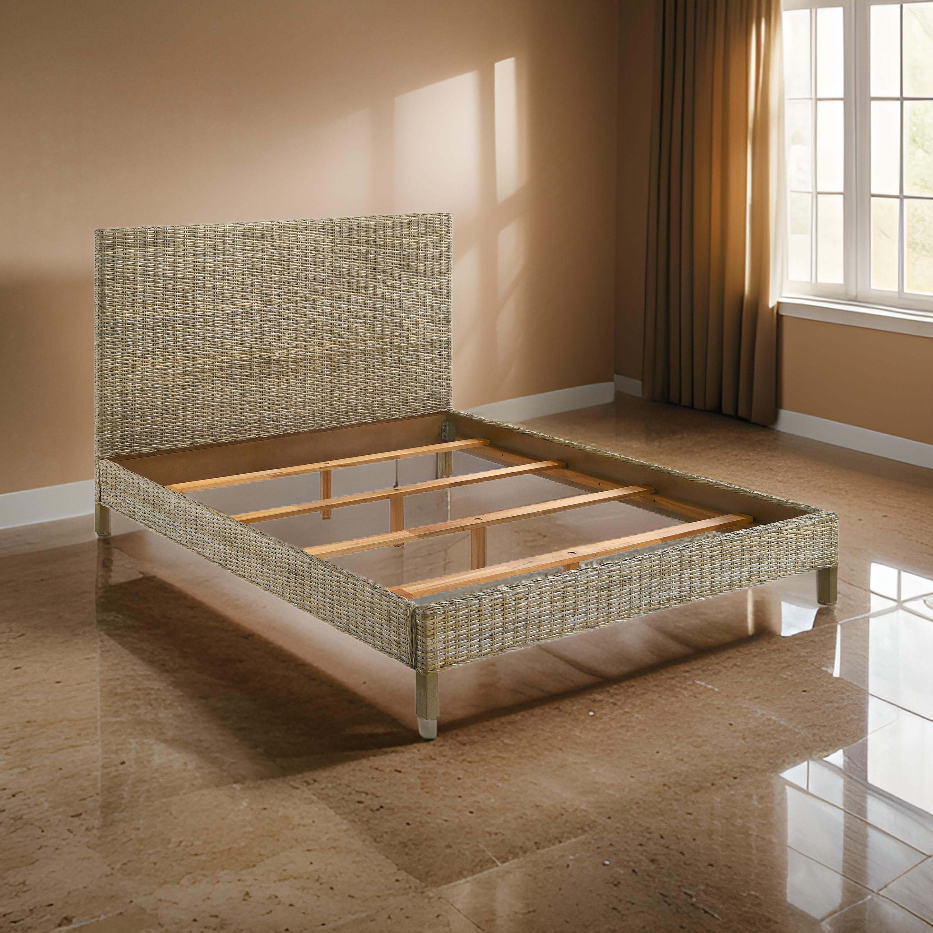 Bayou Breeze Wood Eastern King Panel Bed Kubu Grey - Wayfair Canada