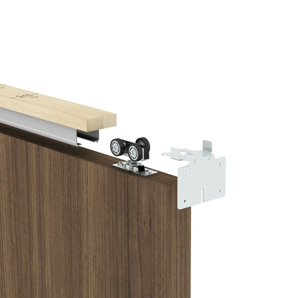 JUBEST Sliding Pocket Door Hardware Kit For 2" X 4" Stud Wall With Soft ...