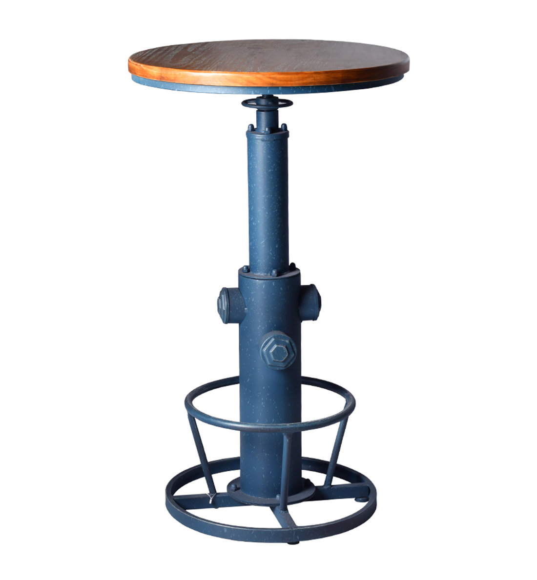 Topower Dining table Counter Height 23.62" Pine Pedestal Dining Table ...