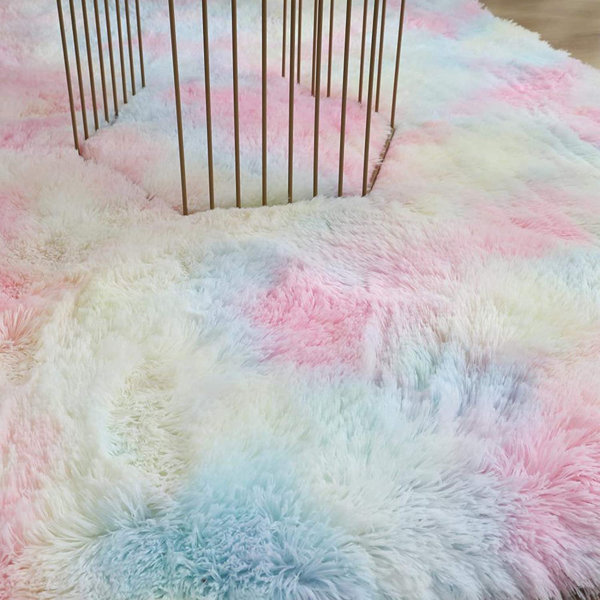 Everly Quinn Handmade Striped Rainbow Area Rug & Reviews | Wayfair