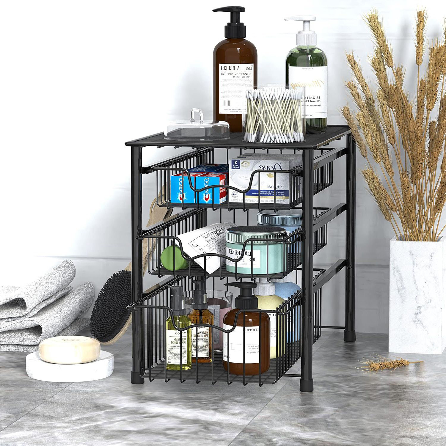 Ameriwood Color Metal Freestanding Bathroom Shelves | Wayfair