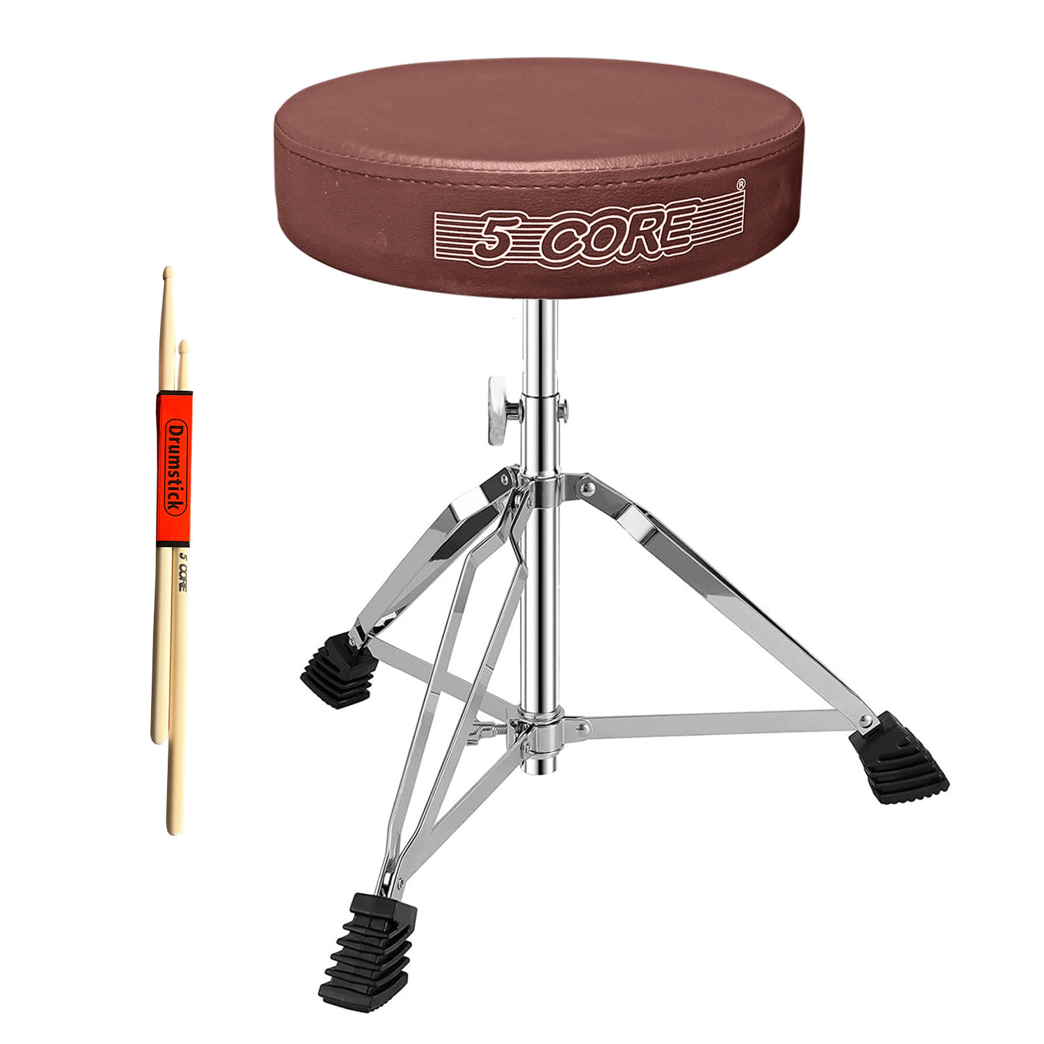 Wrought Studio 5 Core Drum Throne Guitar Stool Thick Padded Drummers ...
