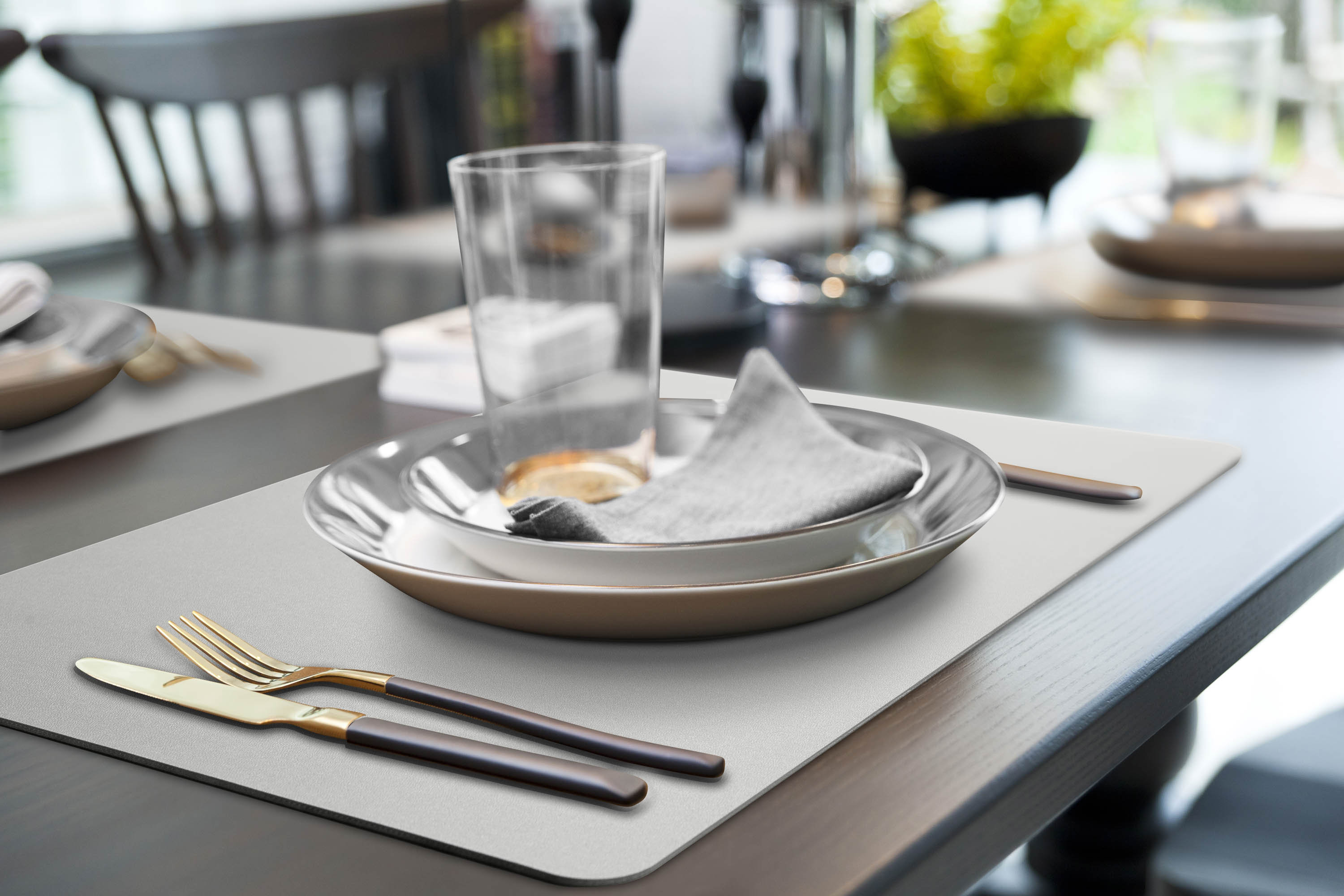 More Decor Faux Leather Solid Rectangle Placemat & Reviews | Wayfair