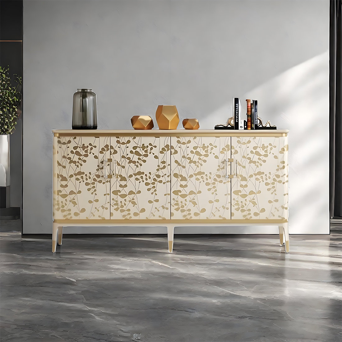 Vivid Space Creation American entry light luxury side cabinet | Wayfair