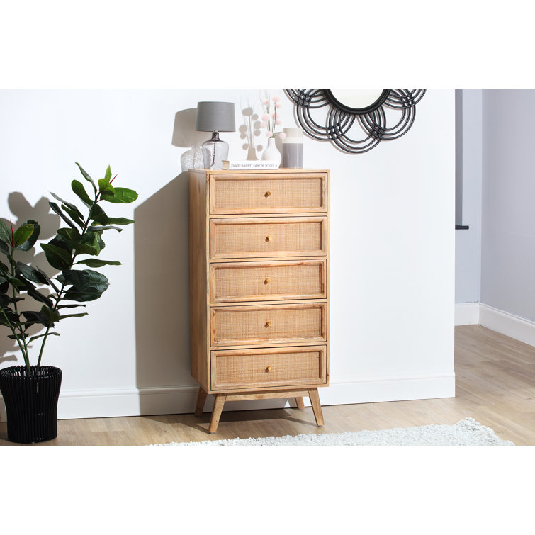 Bay Isle Home Gunyidi 5 Drawer 60Cm Chest Of Drawers | Wayfair.co.uk