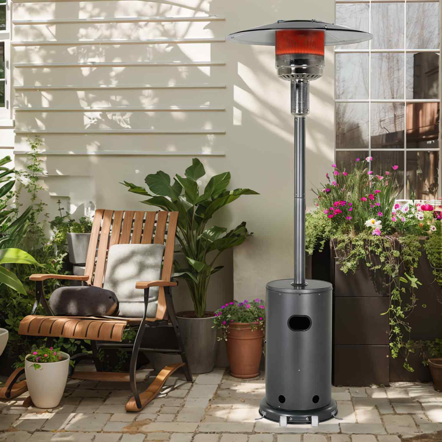 PANDA GENIUS 48000 BTU Propane Standing Patio Heater - Wayfair Canada
