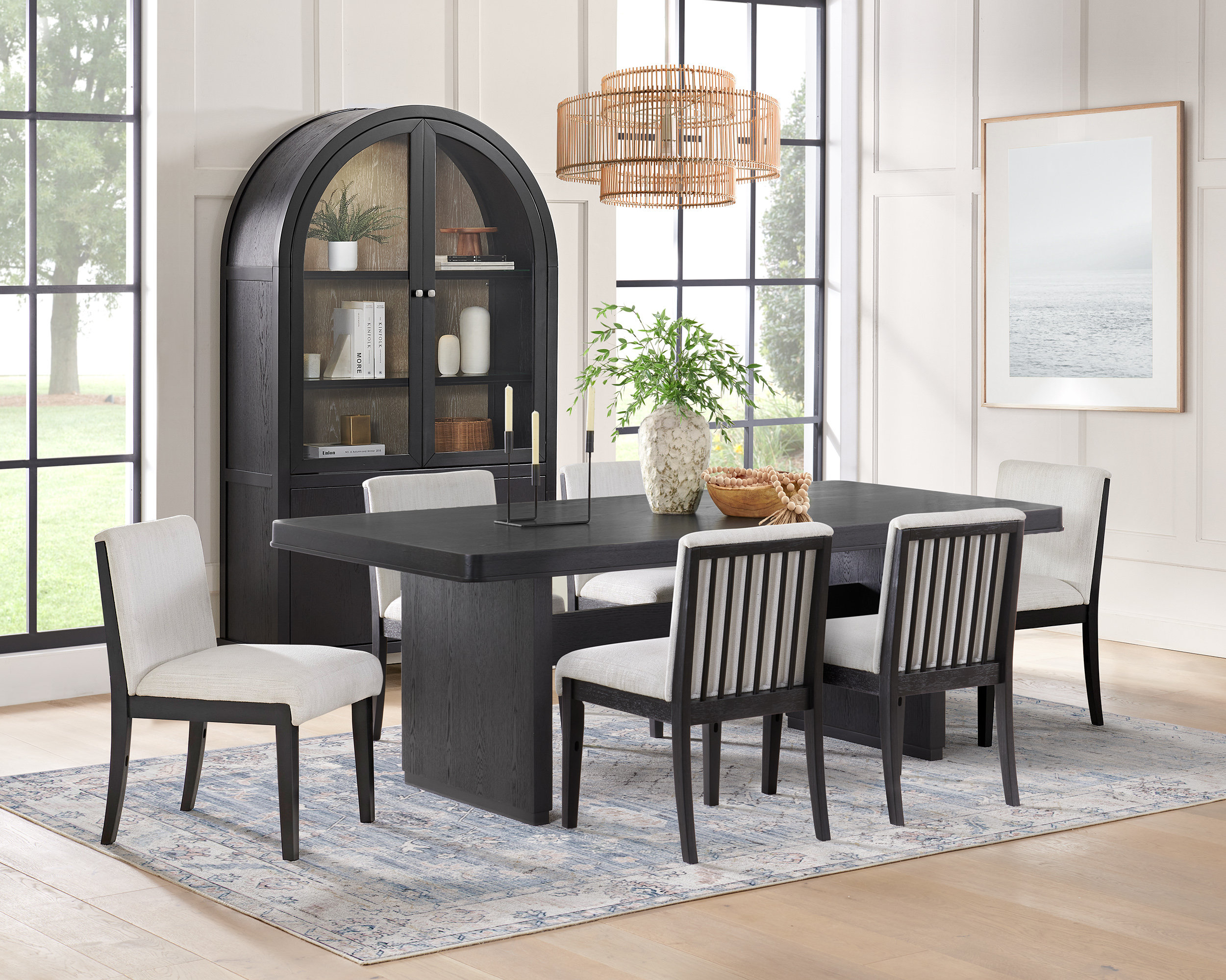Loon Peak Katron Rectangular 84'' L x 44'' W Dining Set - Wayfair Canada