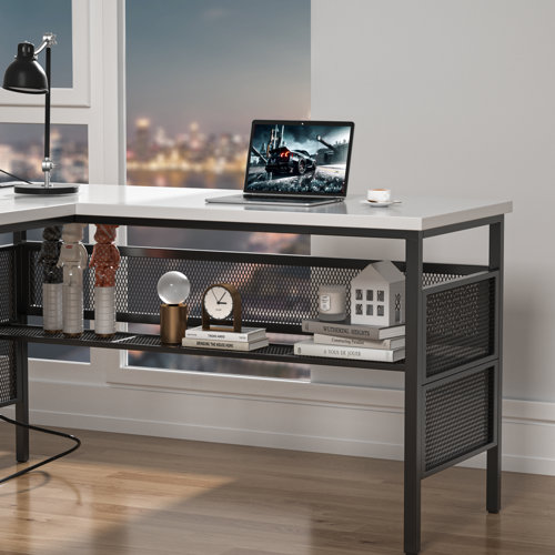 Built-in Outlet Desks You'll Love | Wayfair