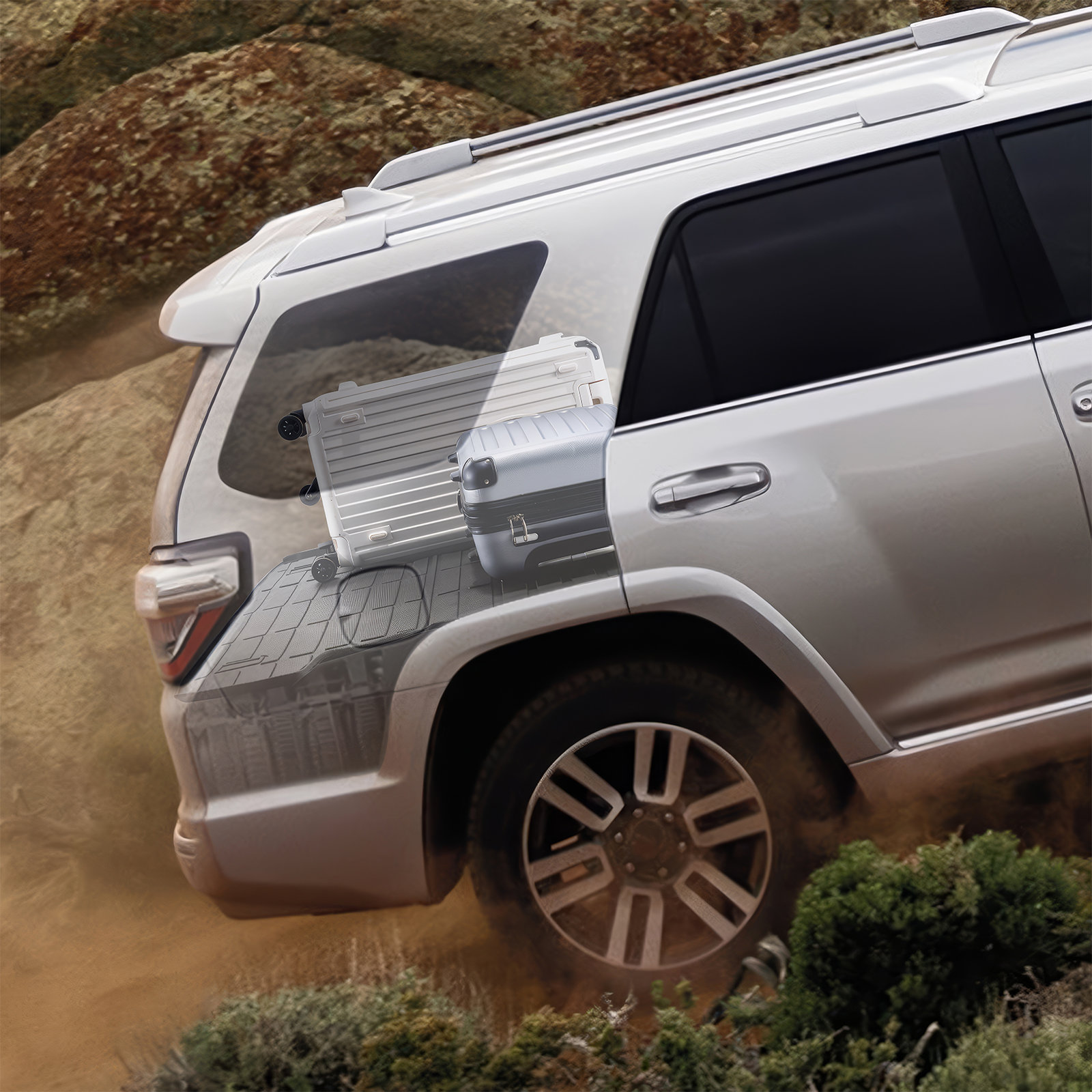 Latitude Run® Truck Cargo Mat & Backrest Mat Custom Fit for Honda Pilot ...