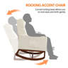 Wade Logan® Side Pockets Modern High Back Rocking Chair with Solid Wood ...