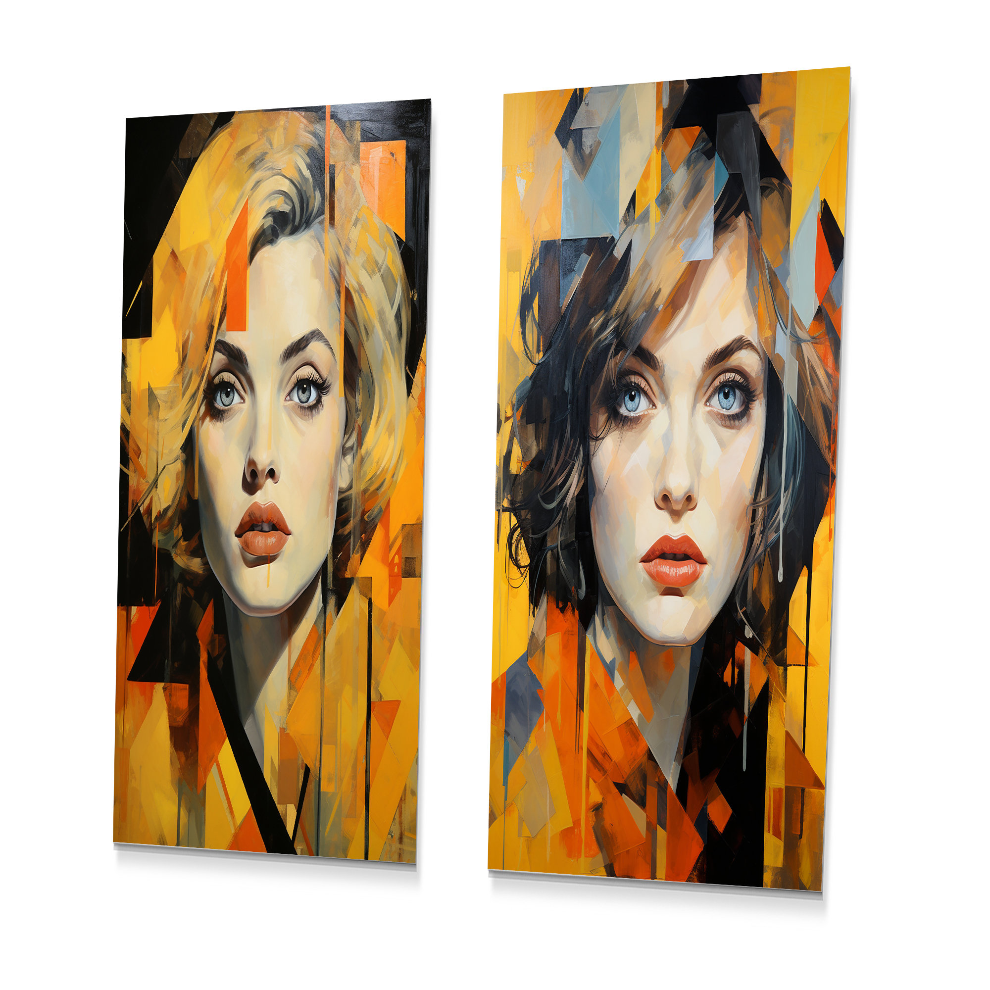 Lark Manor™ Popart Madonna Portrait In Marigold - Woman Pop Art Metal ...