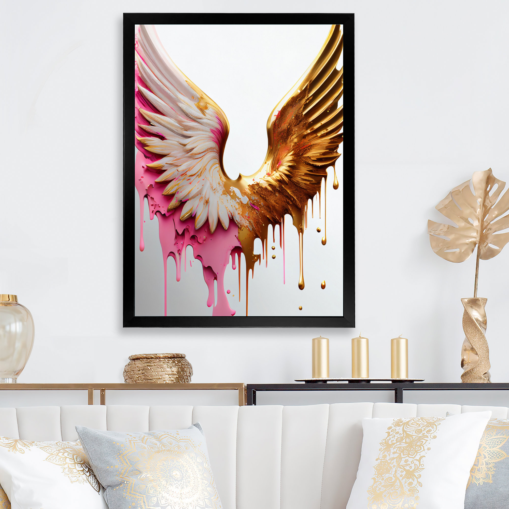 House of Hampton® Dusty Pink Angel Wings " Dusty Pink Angel Wings " on ...