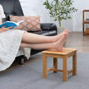 Millwood Pines Solid Acacia Wood Accent Stool & Reviews - Wayfair Canada