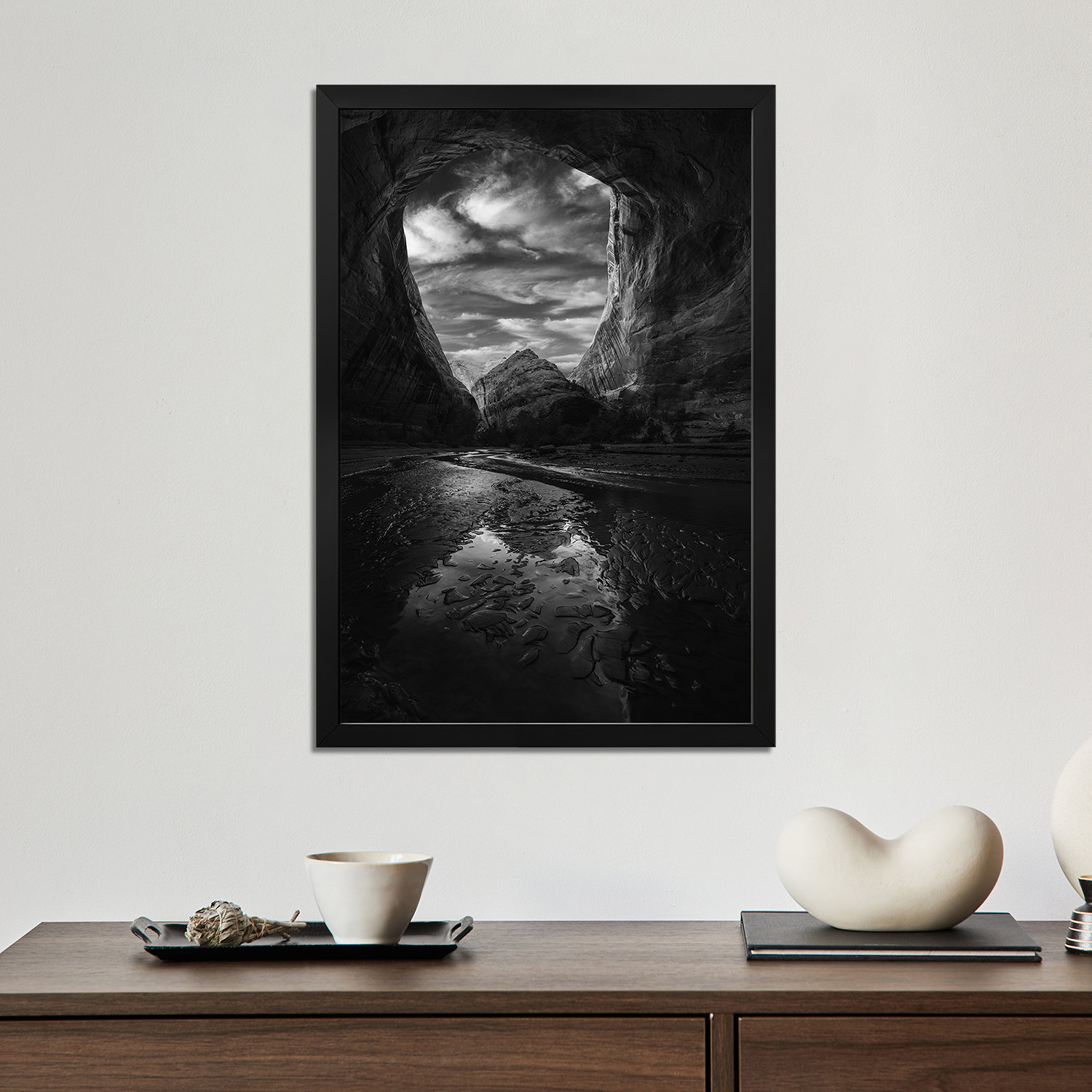 Latitude Run® Coytote Gulch Black And White Premium Framed Posters ...