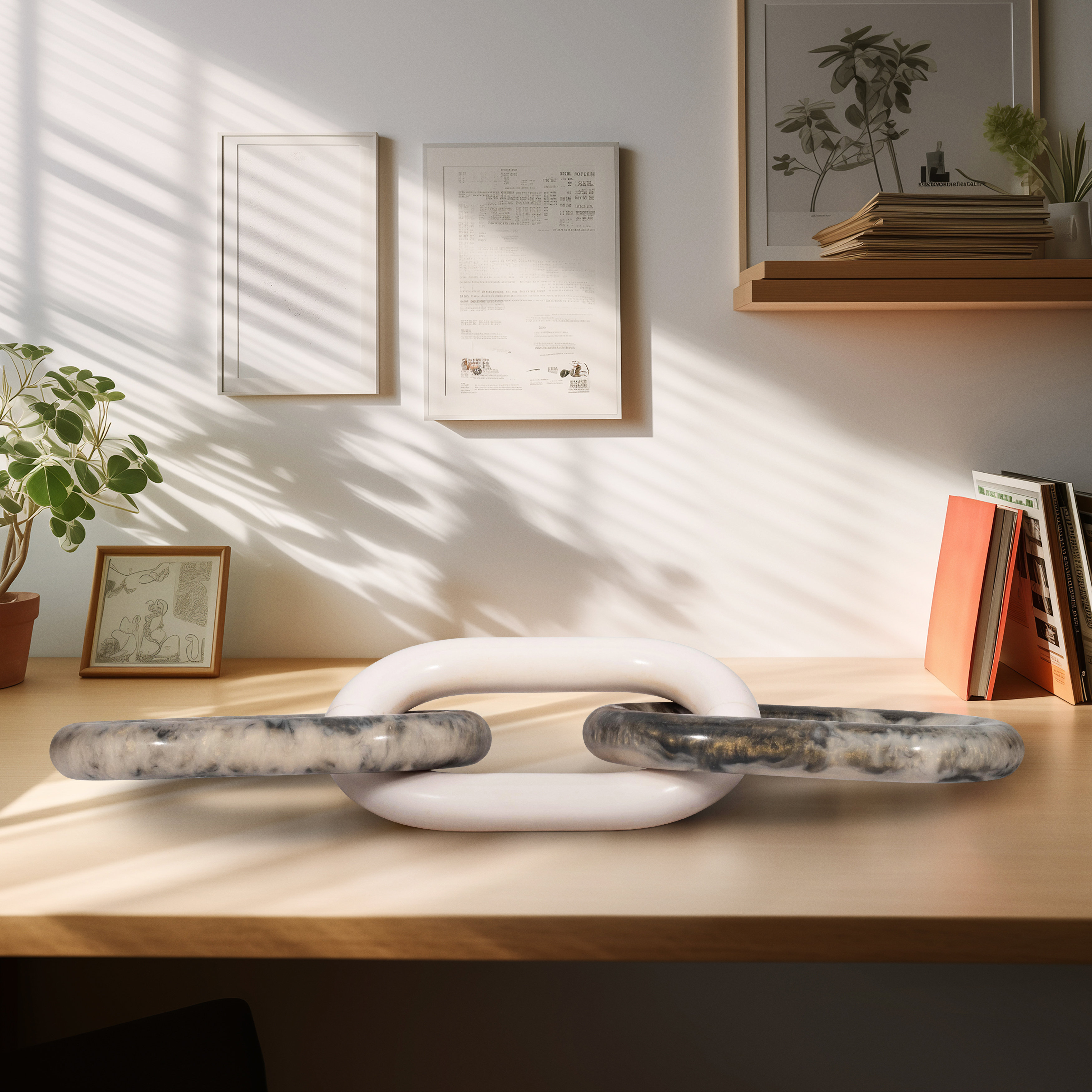 Ivy Bronx 21" Desta Resin Link Chain, 1"H - 21" x 6" x 1" | Wayfair