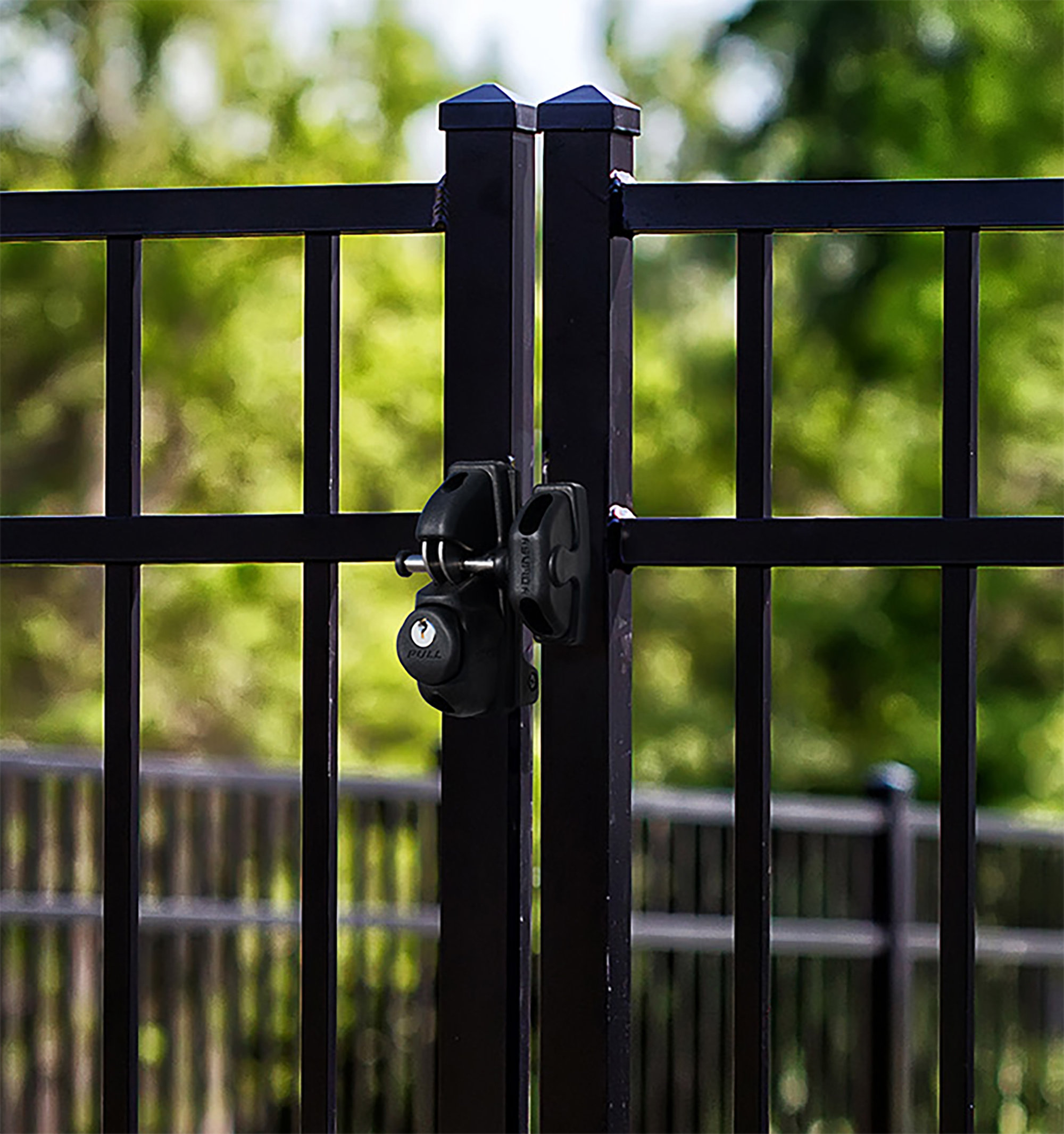 Lockey USA Black Aluminum Gate Latch for Gates | Wayfair
