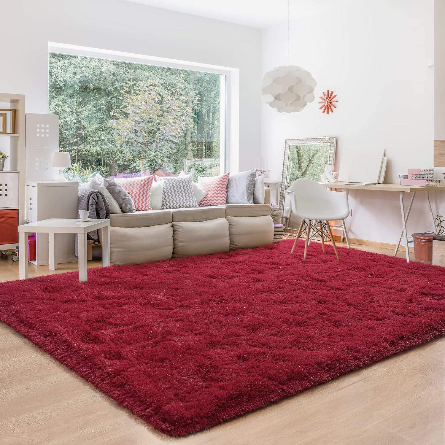 Mercer41 Rectangle Annaliya Commercial Use Area Rug with Non-Slip ...