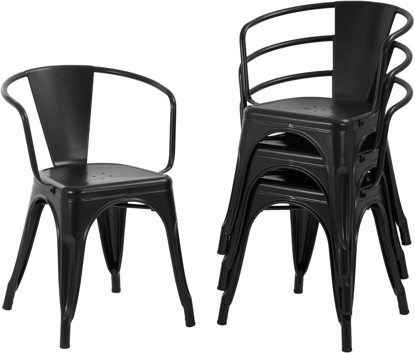 Williston Forge Metal Dining Chairs Set of 4 - Wayfair Canada