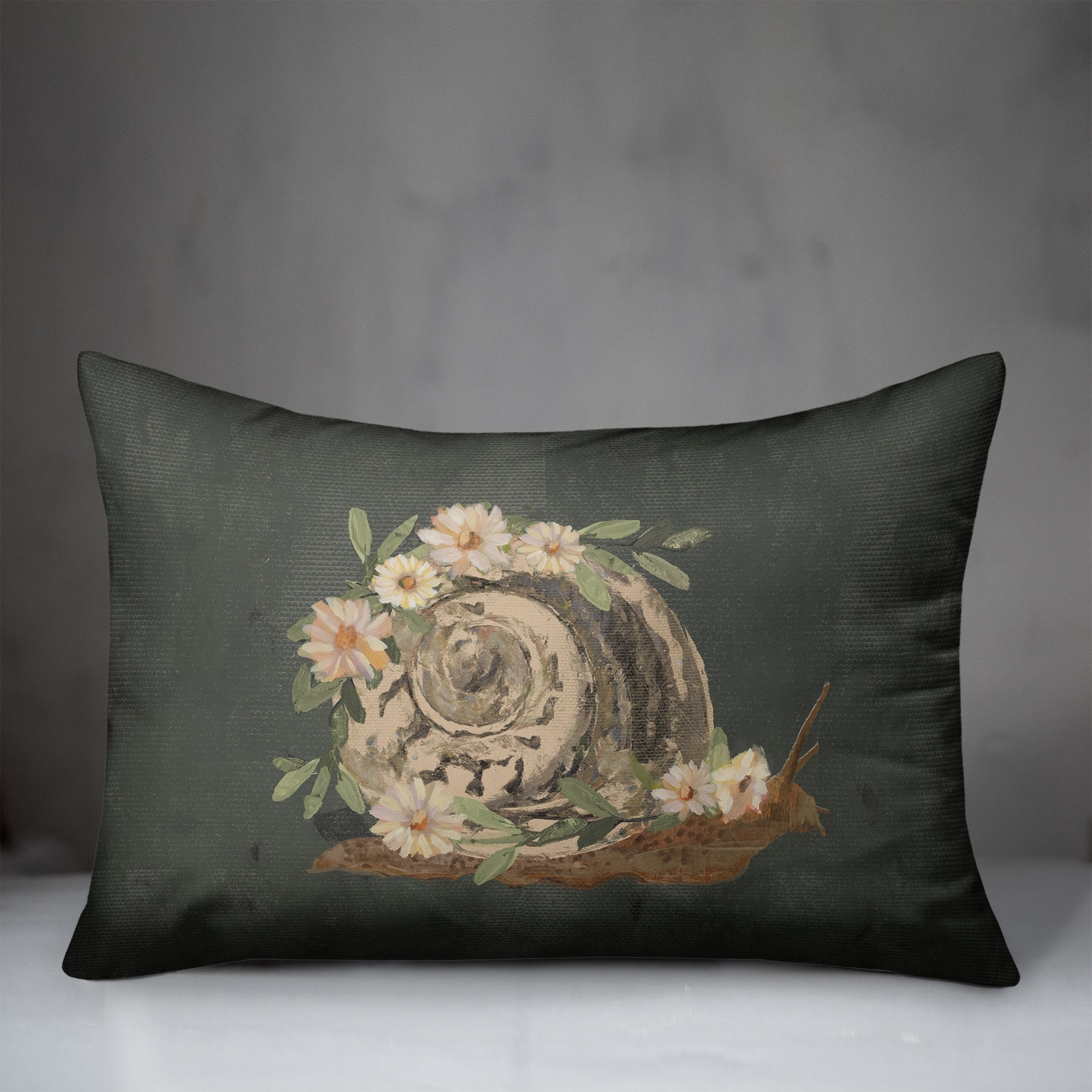 Designs Direct Creative Group Moody Boho Floral Snail Indoor / Outdoor ...