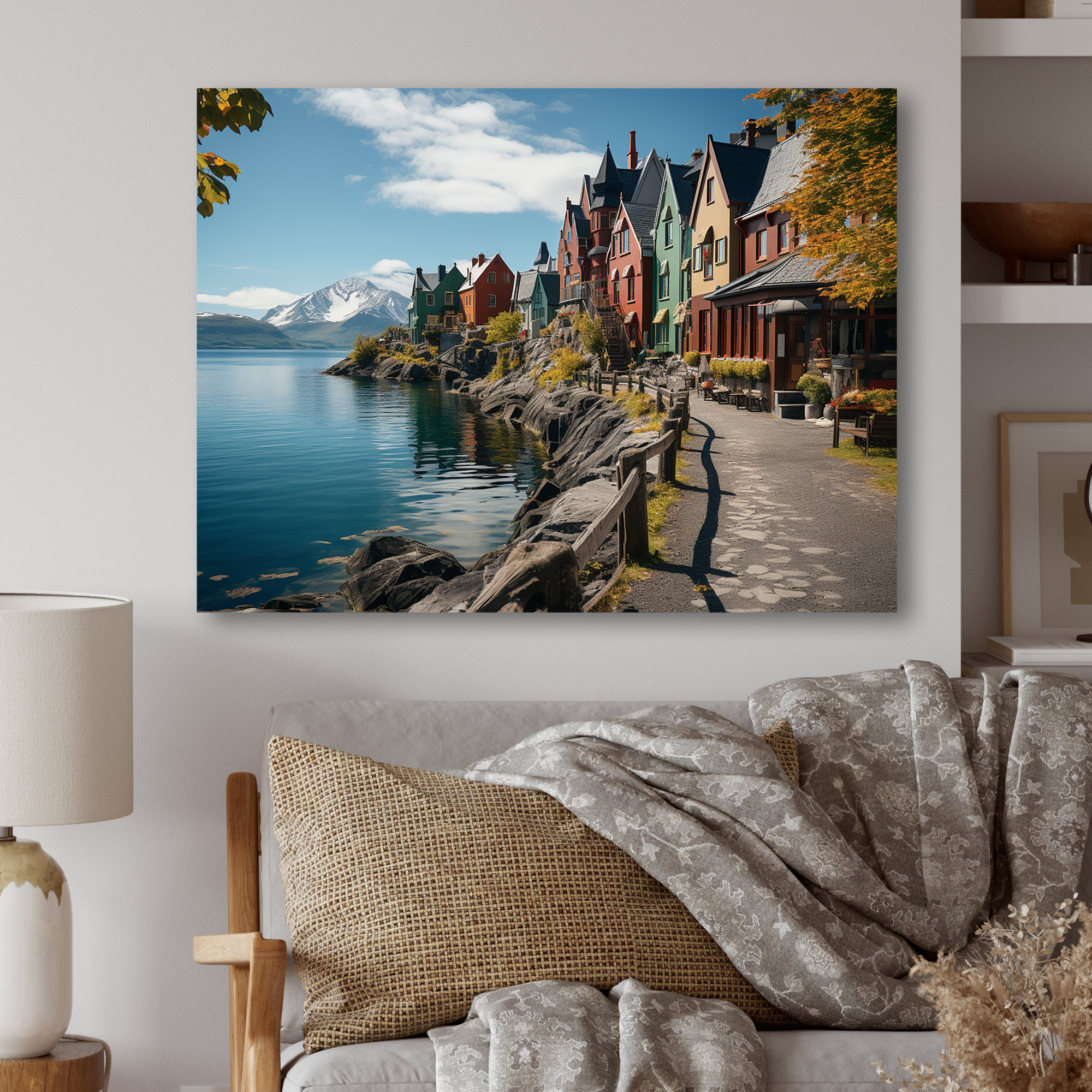 Lark Manor™ Germany Alesund City By The Lake - Germany Metal Wall Art ...