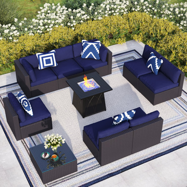 Lark Manor 10 Piece Multiple Chairs Seating Group with Cushions ...