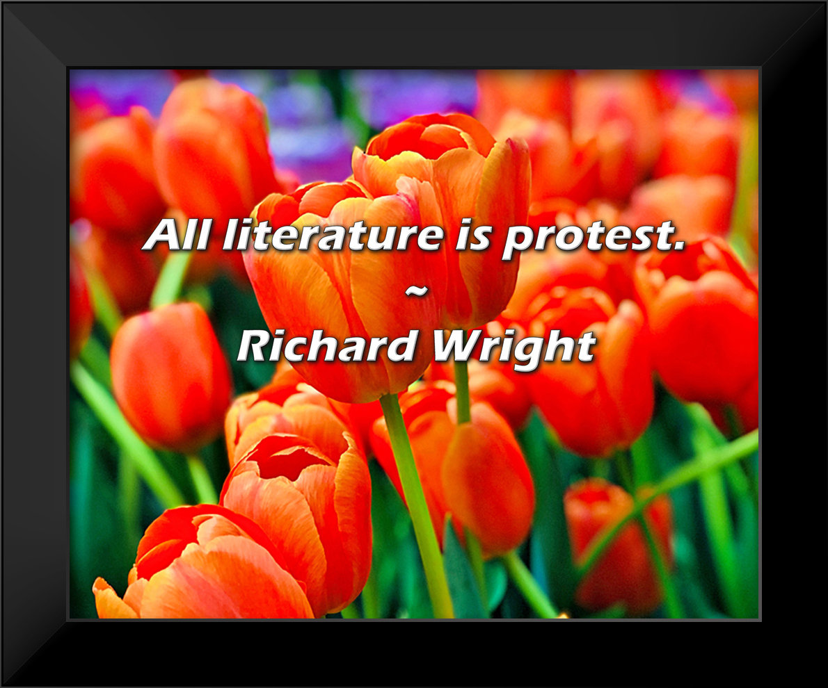 Latitude Run® Richard Wright Quote: All literature is protest. | Wayfair