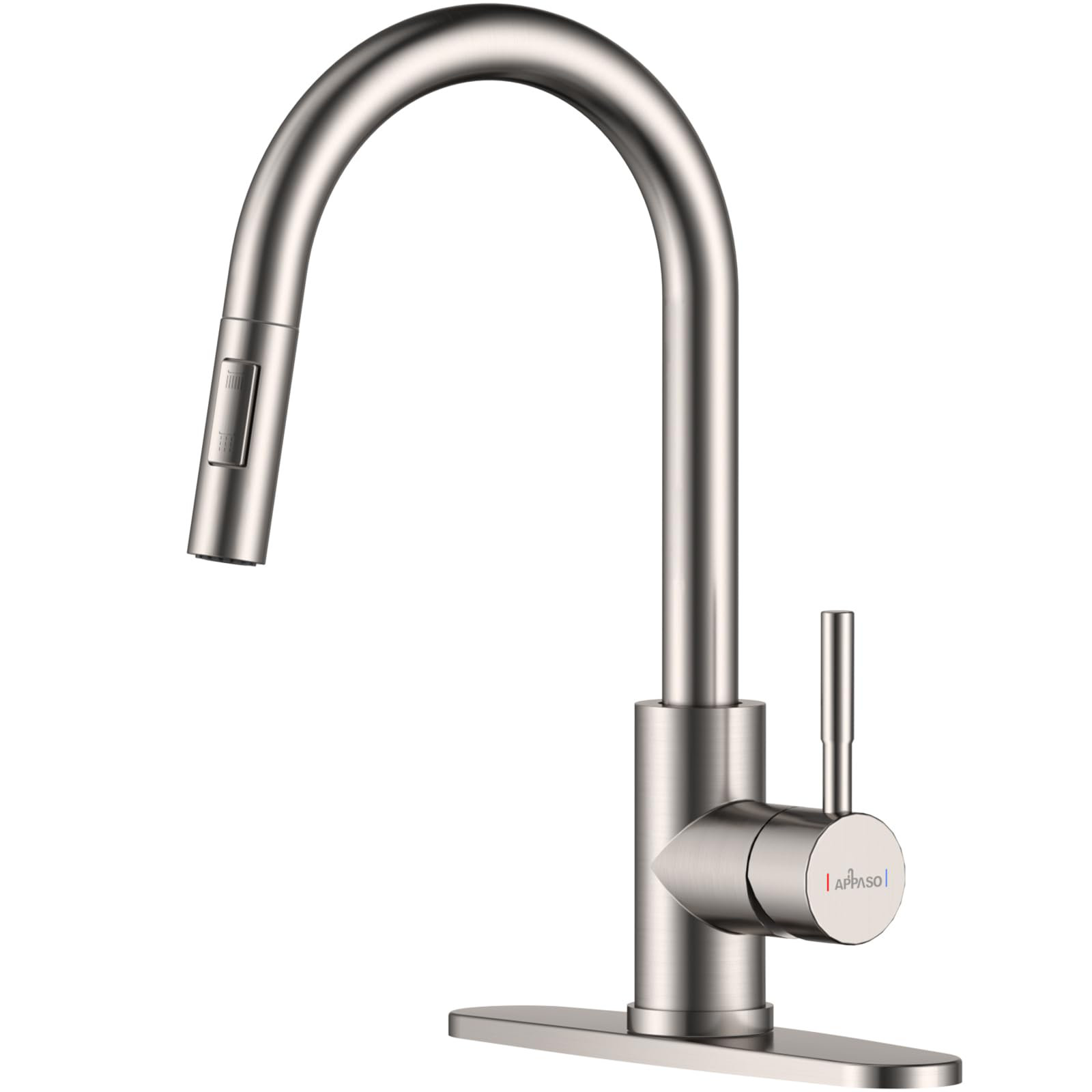 HANGZHOUQIHUI Kitchen Faucet With Pull Down, Single-handle High Arc ...