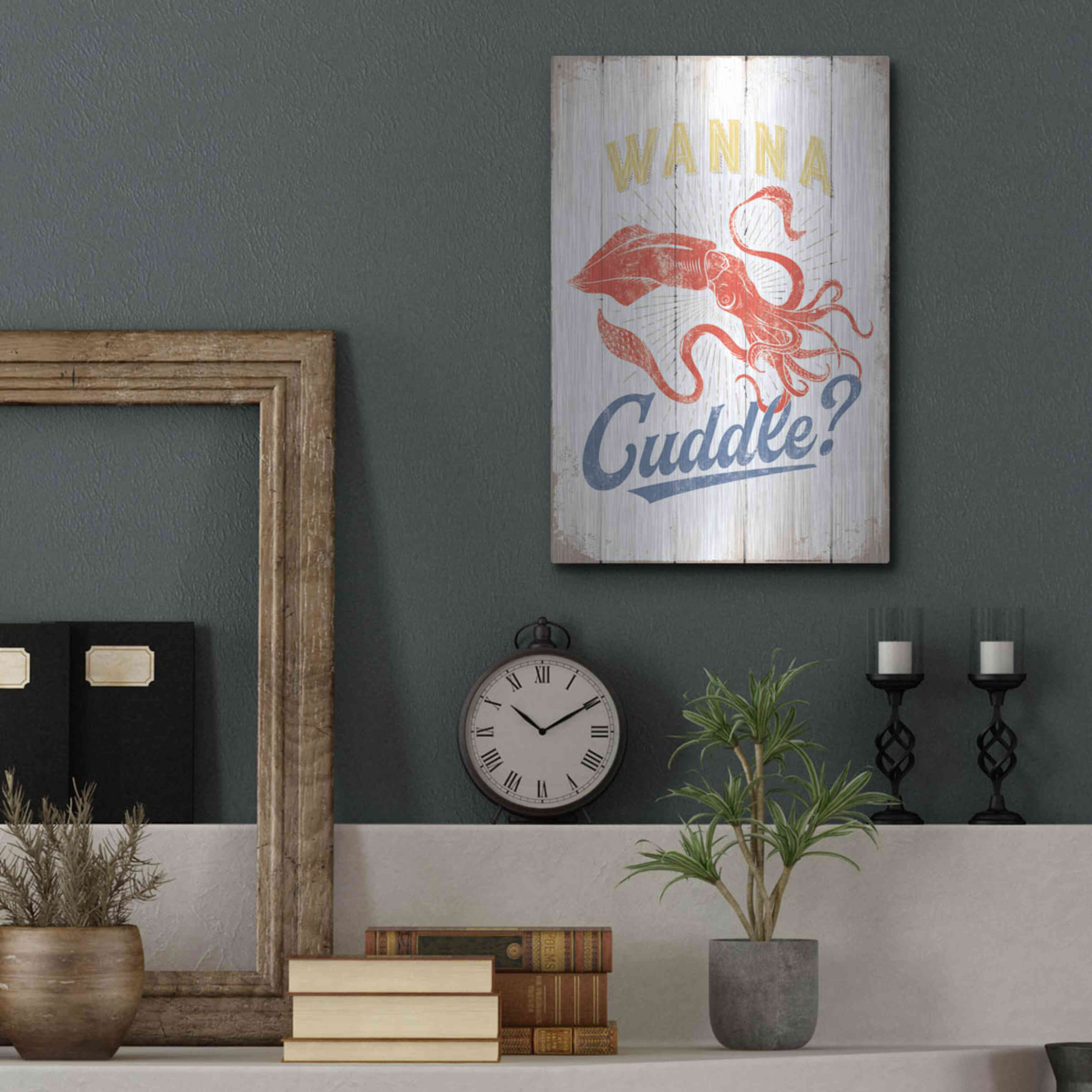 Highland Dunes 'Wanna Cuddle' by JJ Brando, Metal Wall Art | Wayfair