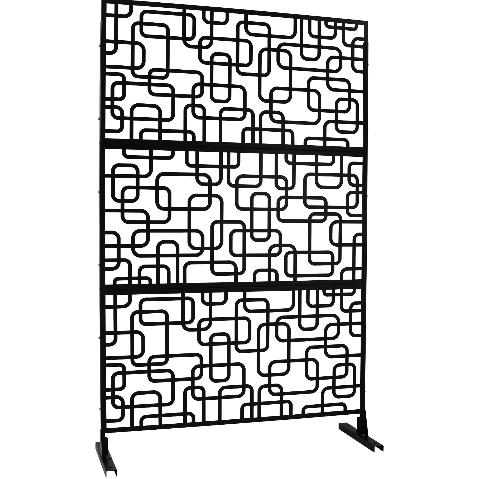 BoudoirBloom White Metal Privacy Fence Panels 76"X48" - For Deck ...