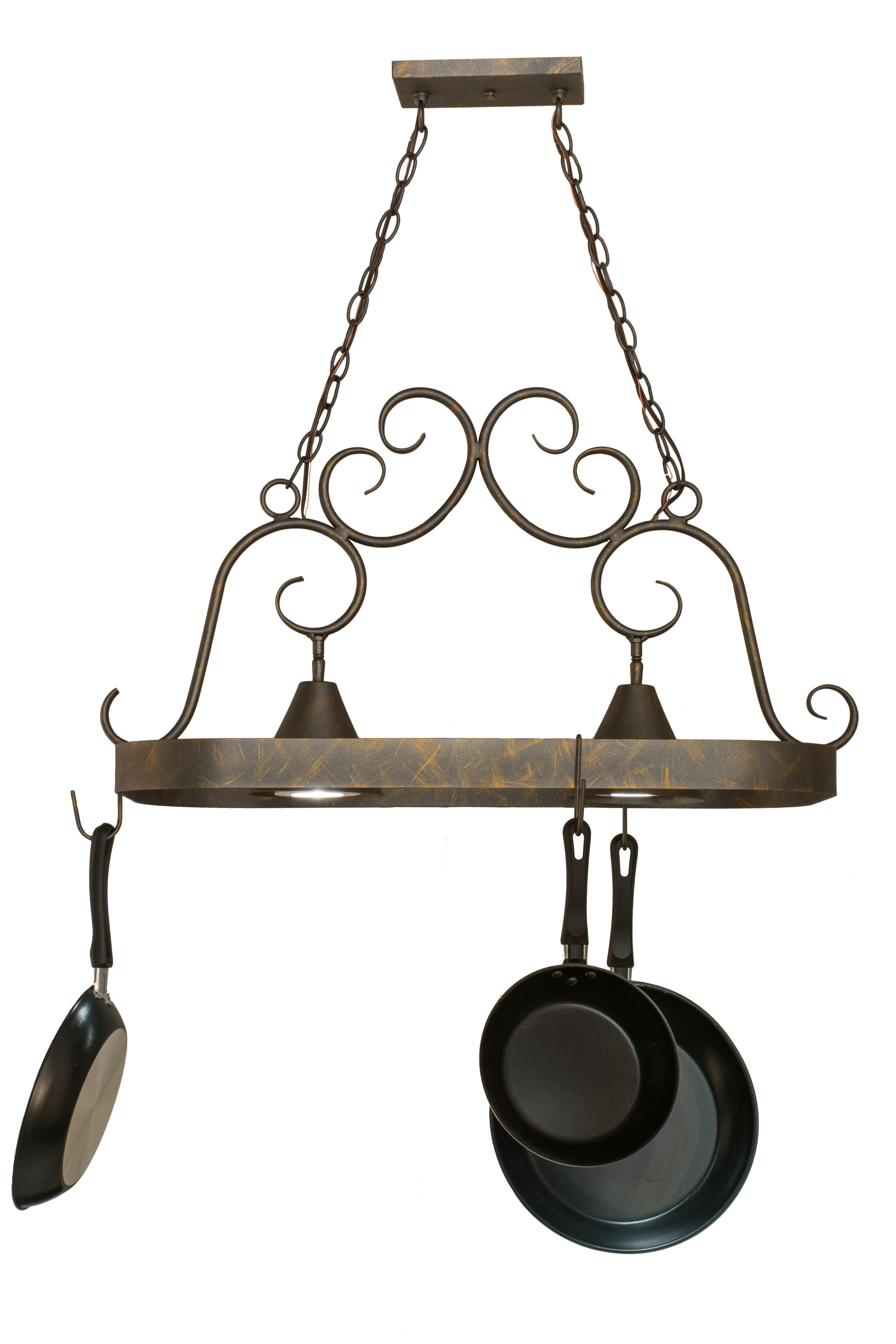 Meyda Lighting Elana Handcrafted Hanging Pot Rack | Wayfair