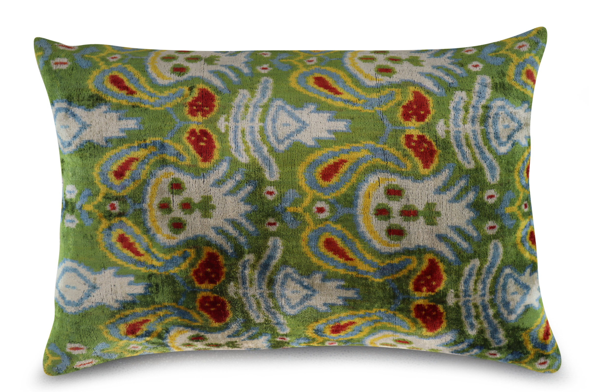 Canvello Geometric Shapes Velvet Throw Pillow | Wayfair