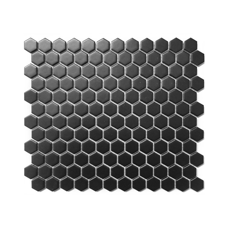 Roca Tiles CC Mosaics Matte 1" x 1" Hexagon Porcelain Mosaic Wall ...