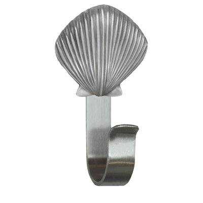 Costello Coastal Knobs Scallop Shell Wall Mounted Towel Hook | Wayfair