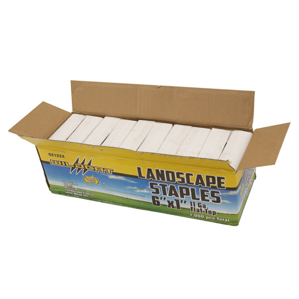 MSI Wildcat GA Landscape Staples 1" x 6", 11 Gauge. 100 pc Box | Wayfair