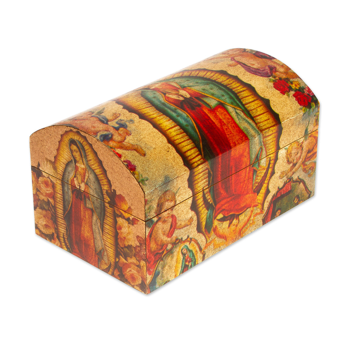 Trinx Virgin of Guadalupe Decorative Chest Box | Wayfair