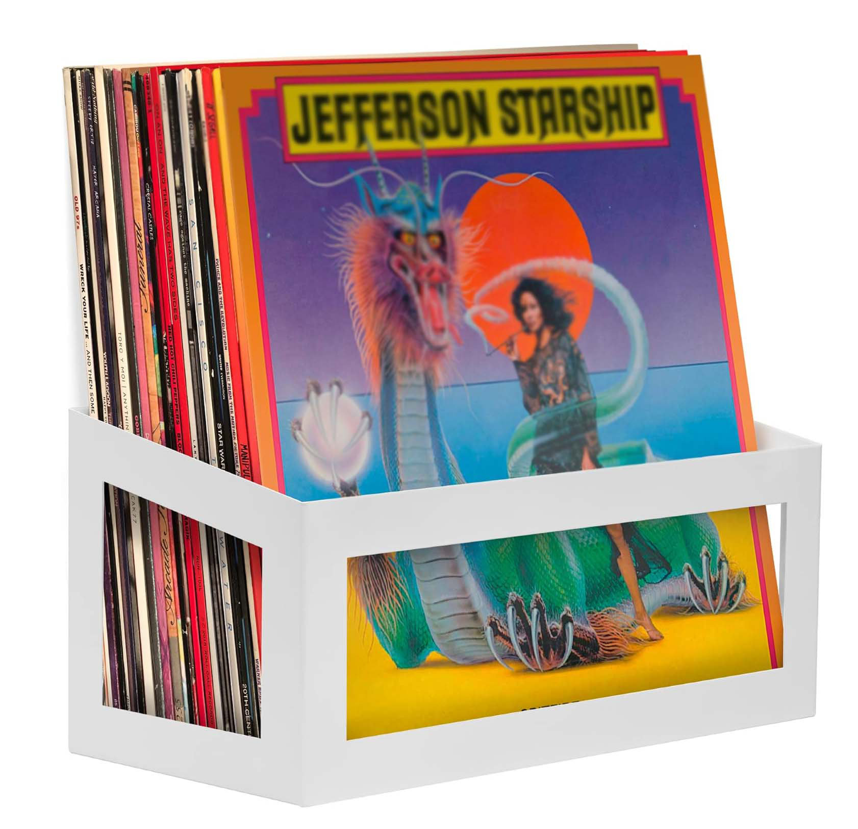 Latitude Run® Vinyl Display Shelf - 1 Pack, Solid Steel,Vinyl Record ...