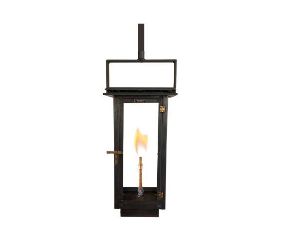 Hokku Designs Janitha Square Yoke Copper Hanging Lantern 18" – Natural ...