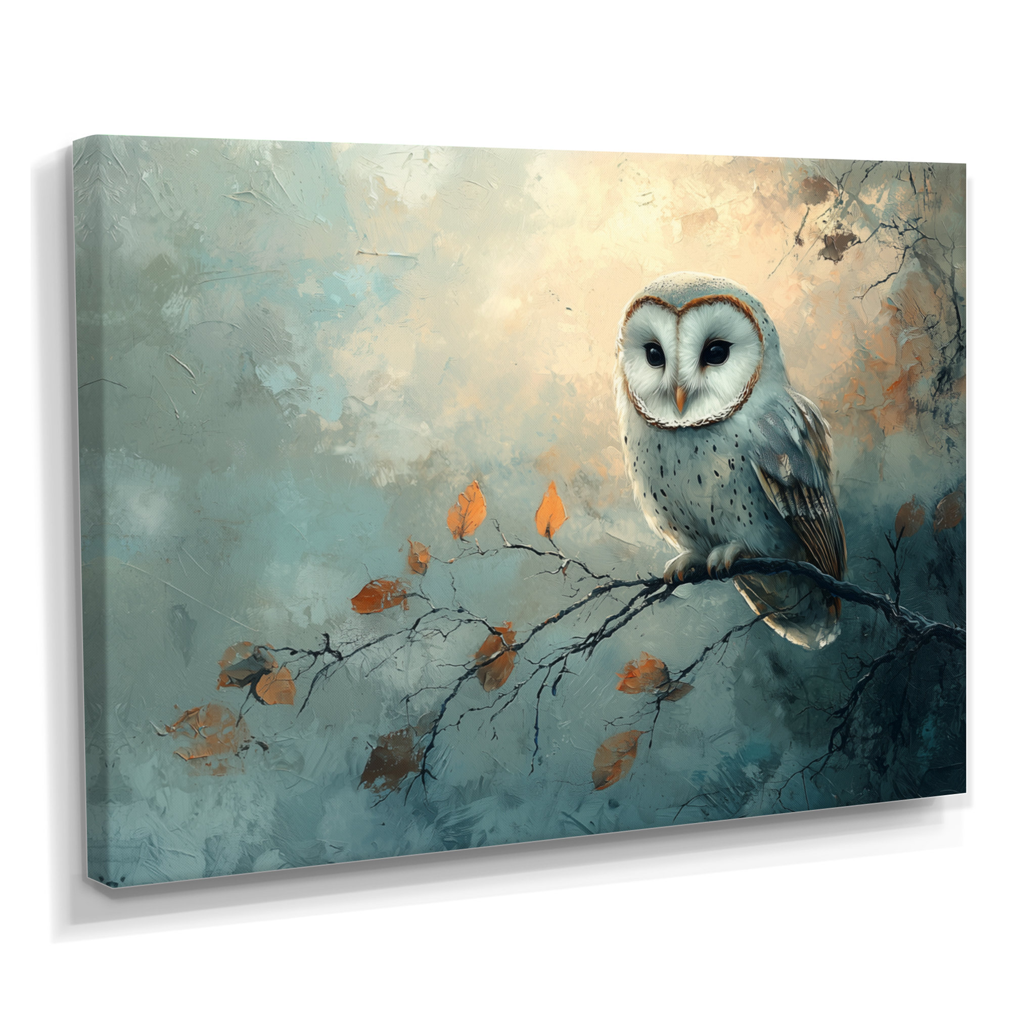 Millwood Pines Gentle Owl At Night - owl Wall Art | Wayfair