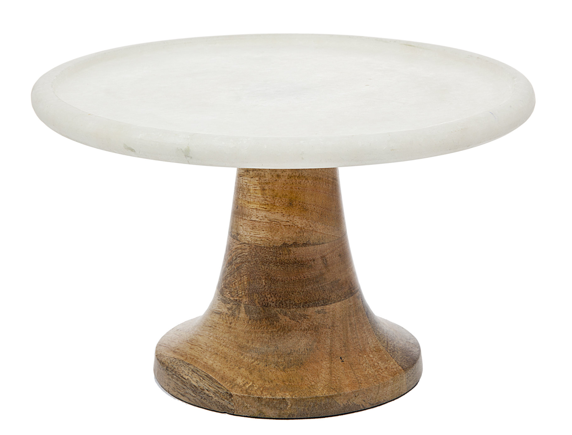 Joss & Main Delray White Marble Footed Cake Stand | Wayfair