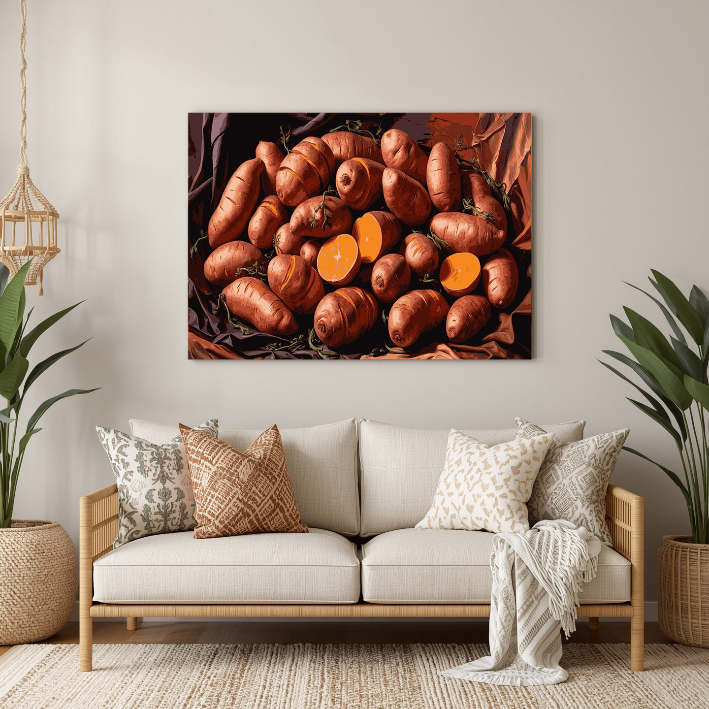 Hokku Designs Vegetables Sweet Potato Black Metal Wall Art - Wayfair Canada