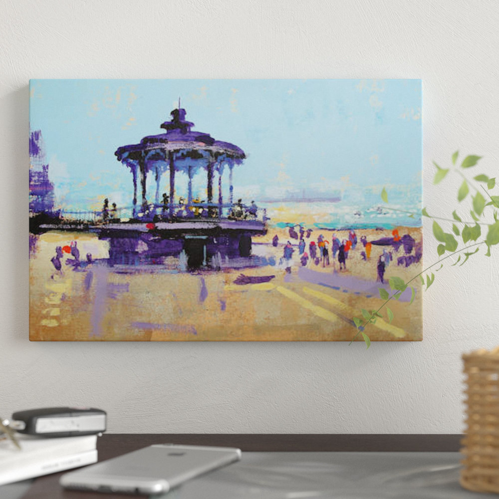 East Urban Home 'Let's Play on the Bandstand' Print on Canvas | Wayfair