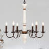 House of Hampton® White And Rust Color Chandelier With Light Fixture 6 ...