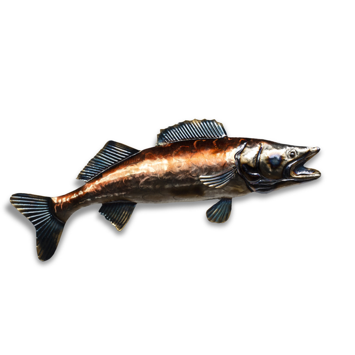 Millwood Pines Lake Fish Metal Wall Décor & Reviews | Wayfair