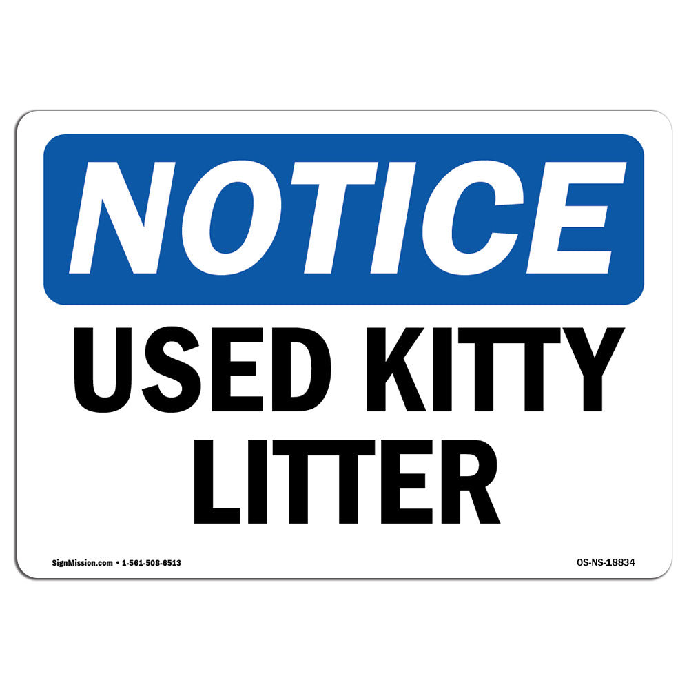 SignMission Used Kitty Litter Sign | Wayfair