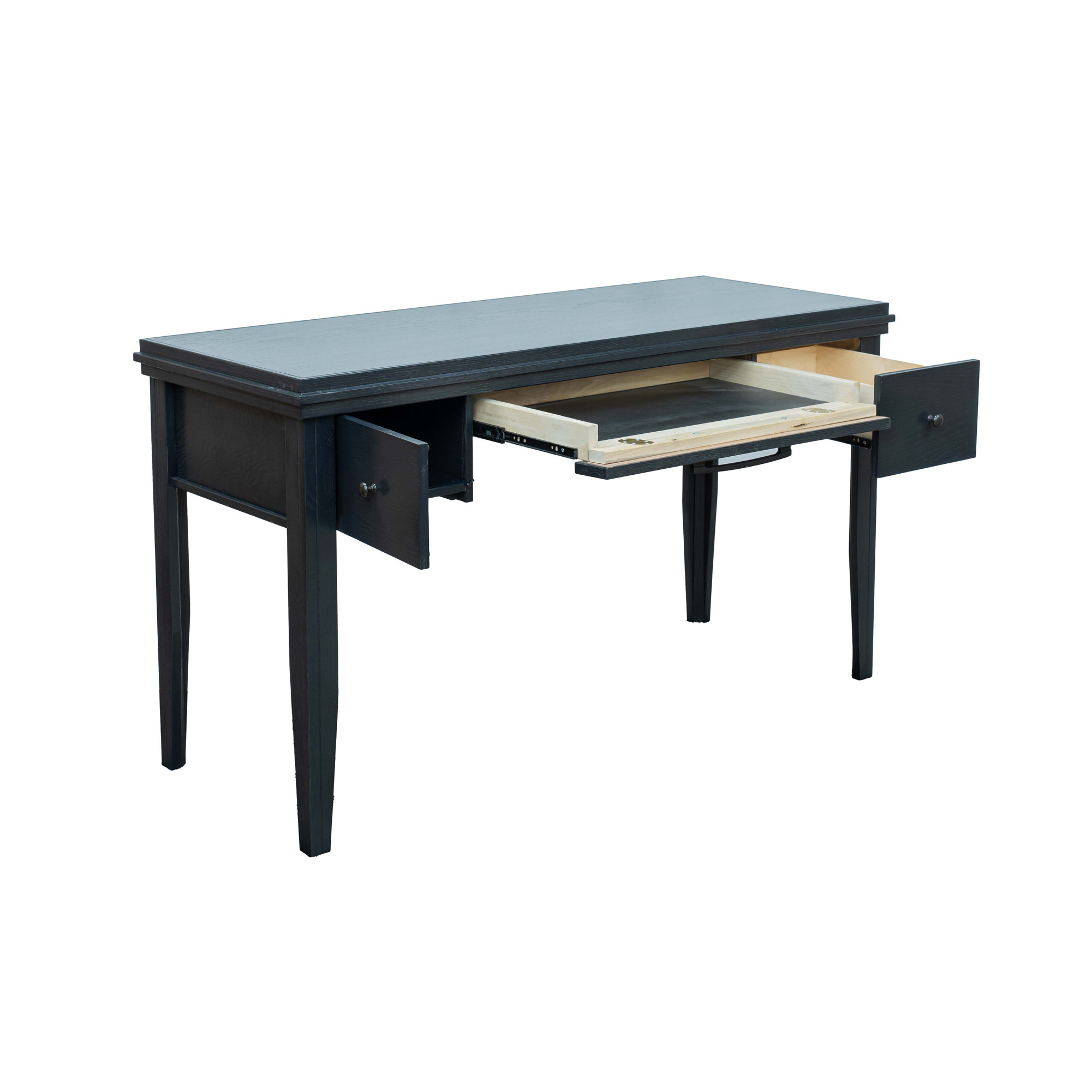 BOAIXINGFAN 56 Inch Writing Desk, No Assembly Required, Clove Finish ...
