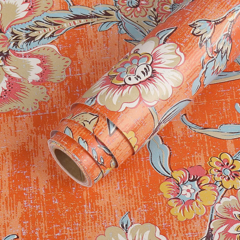 Red Barrel Studio Kashawn Peel & Stick Floral Wallpaper & Reviews ...