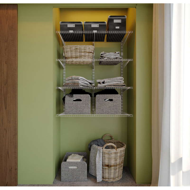 Rebrilliant Zaida 4-Tier M/F Wall Mounted Shelf Kit & Reviews - Wayfair ...