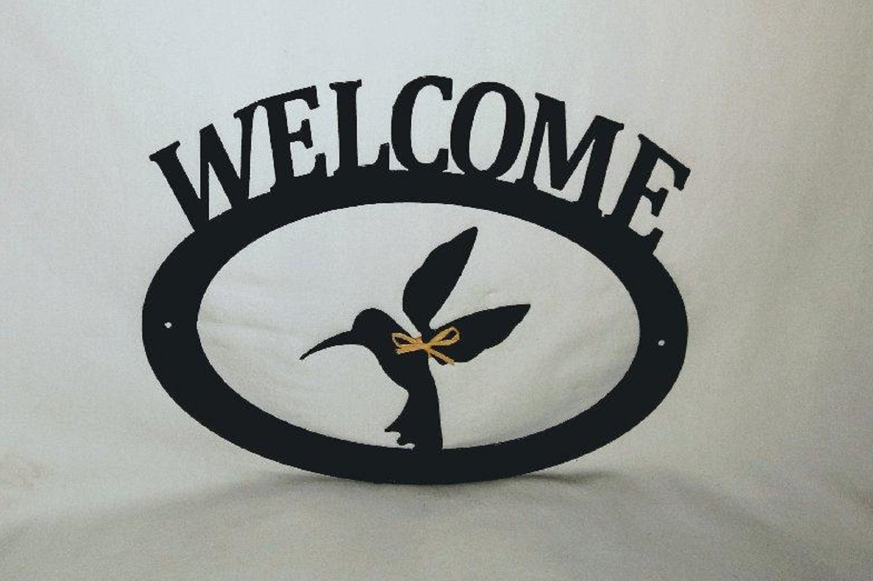 Red Barrel Studio® Hummingbird Metal Welcome Sign | Wayfair