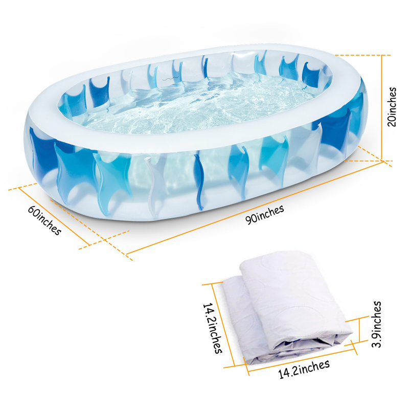 iMounTEK 1.67 ft. H x 5 ft. W Plastic Inflatable Pool | Wayfair