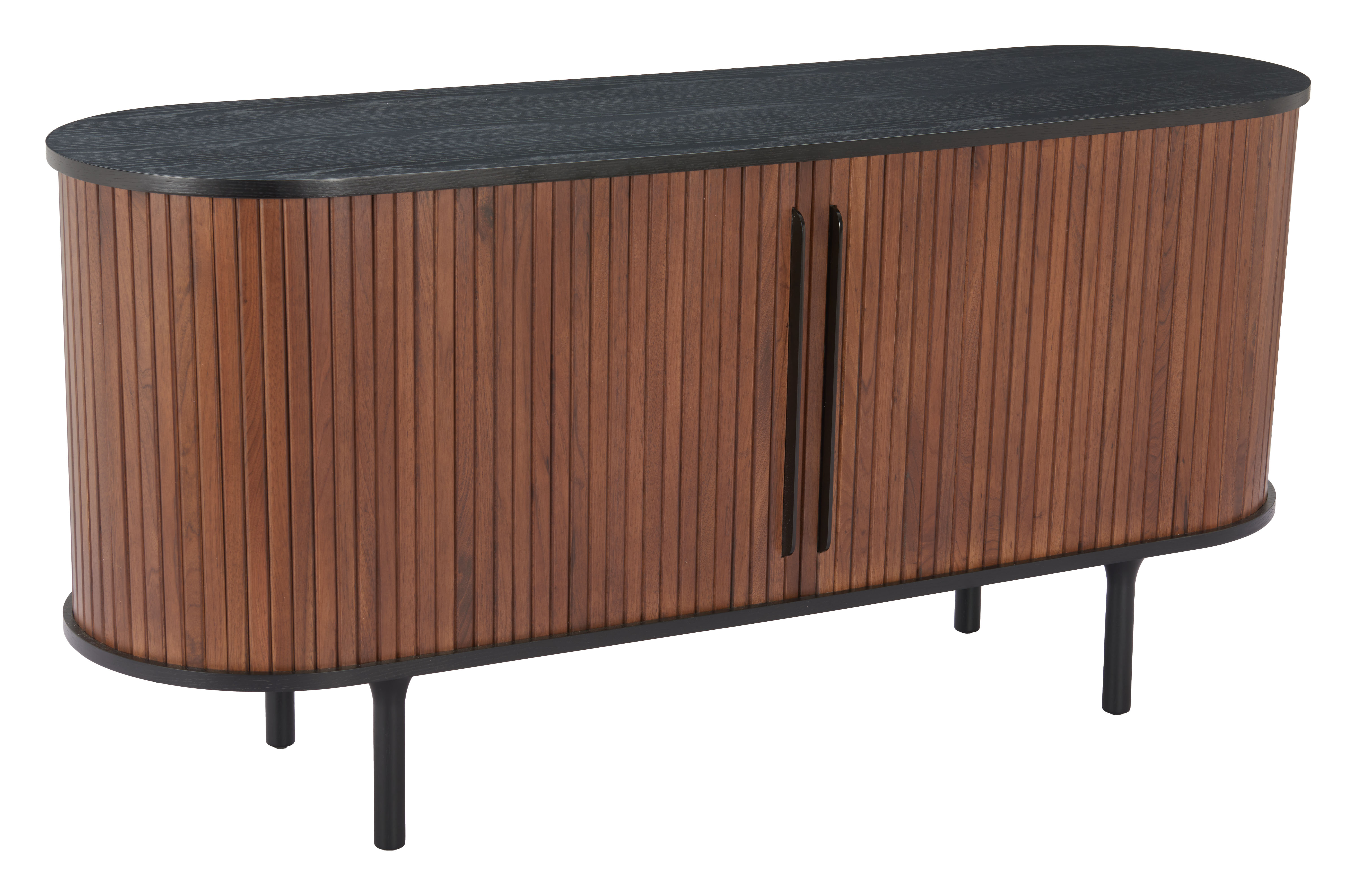 Corrigan Studio® Koriana Sideboard Black & Walnut | Wayfair